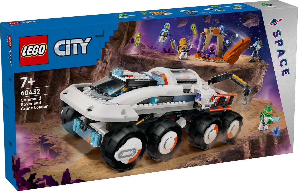 LEGO 60432 City Command Rover and Crane Loader Building Toy Set