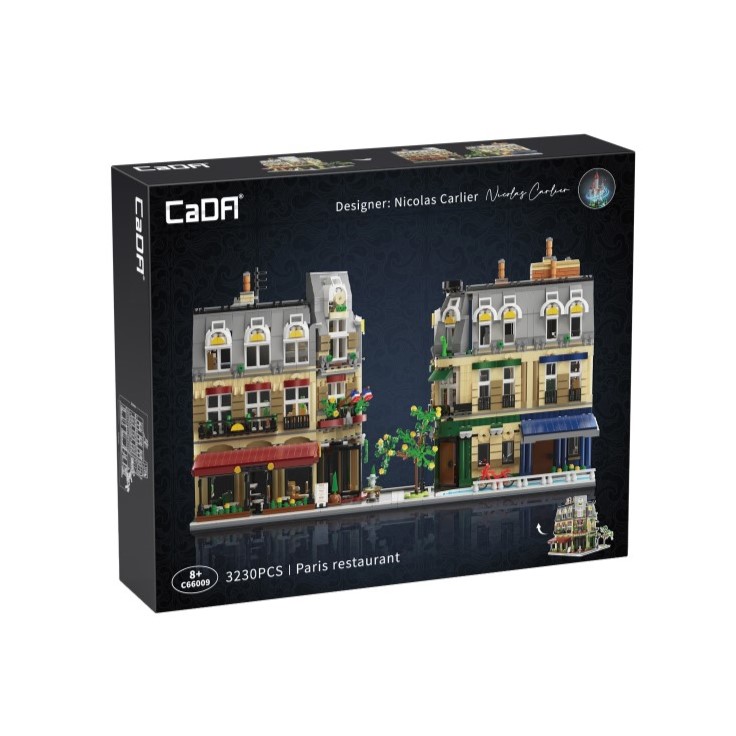 CaDA Paris Restaurant C66009W Buildings Block Toy Set (3230 Pieces)
