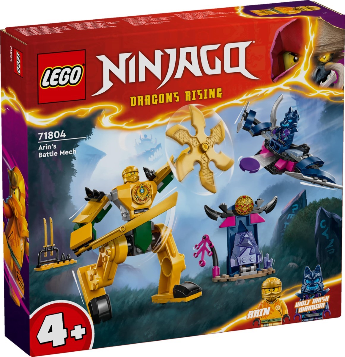 LEGO 71804 Ninjago Arin's Battle Mech Building Toy Set