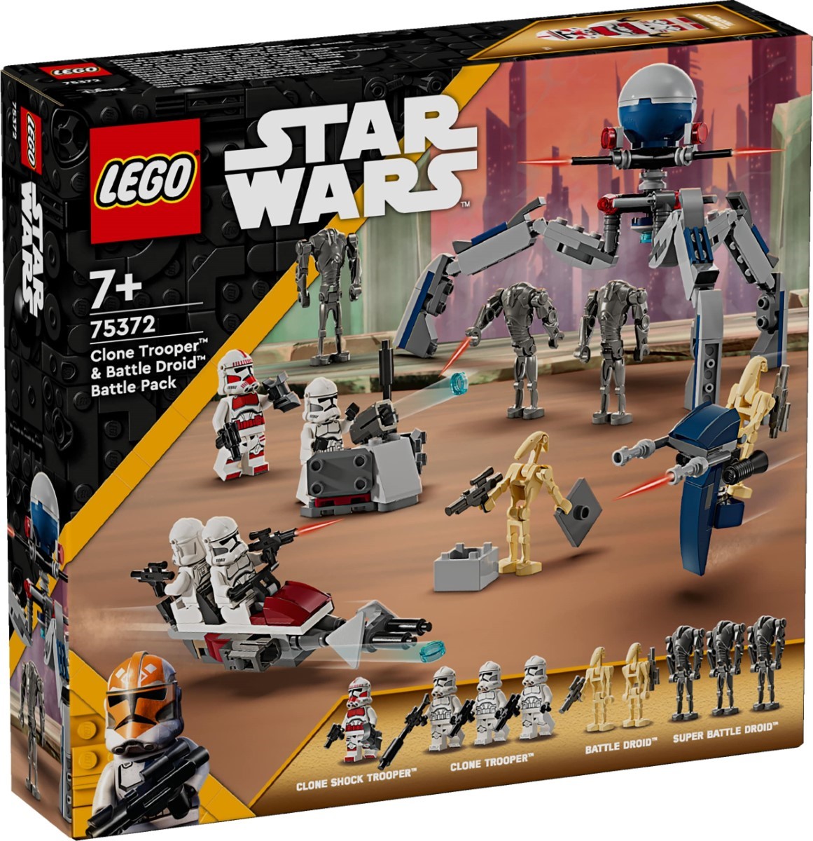 LEGO 75372 Star Wars Clone Trooper & Battle Droid Battle Pack Building ...