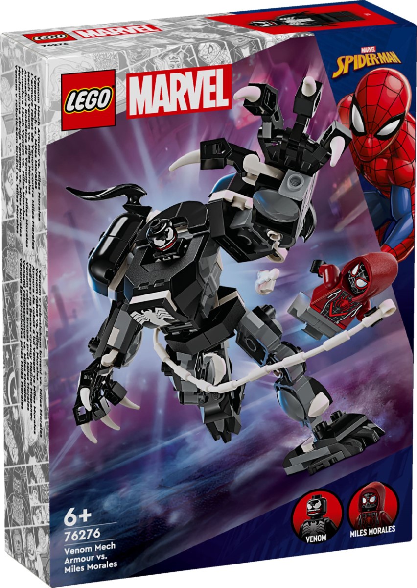 LEGO 76276 Marvel Venom Mech Armor vs. Miles Morales Building Toy Set