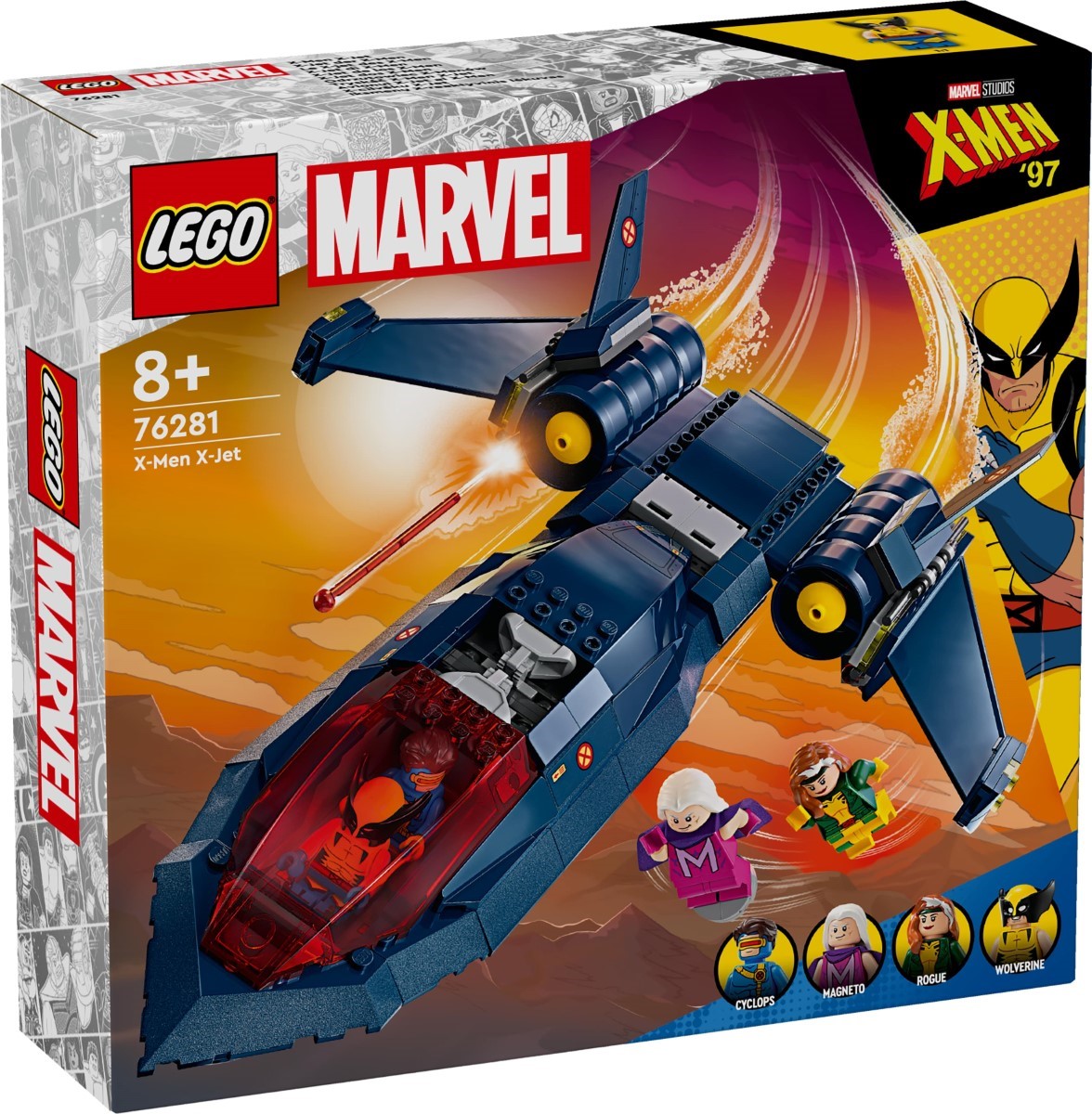 LEGO 76281 Marvel X-Men X-Jet Building Toy Set