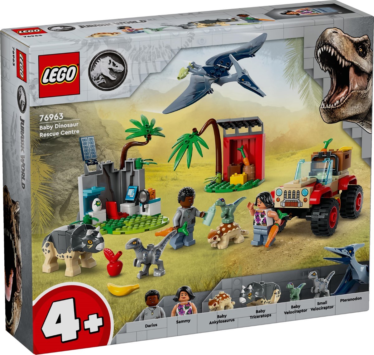 LEGO 76963 Jurassic World Baby Dinosaur Rescue Center Building Toy Set