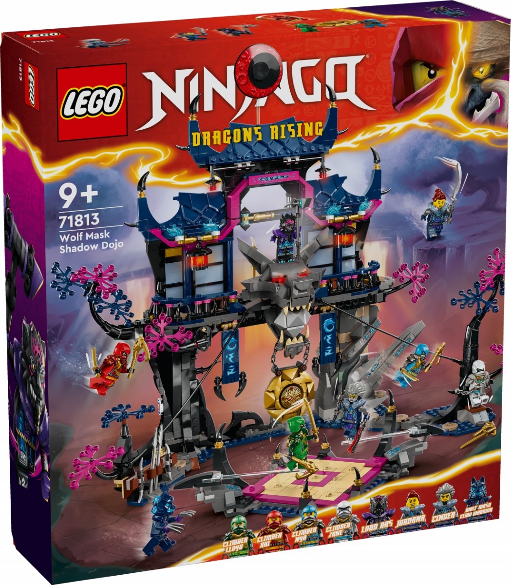 LEGO 71813 NINJAGO Wolf Mask Shadow Dojo Building Toy Set