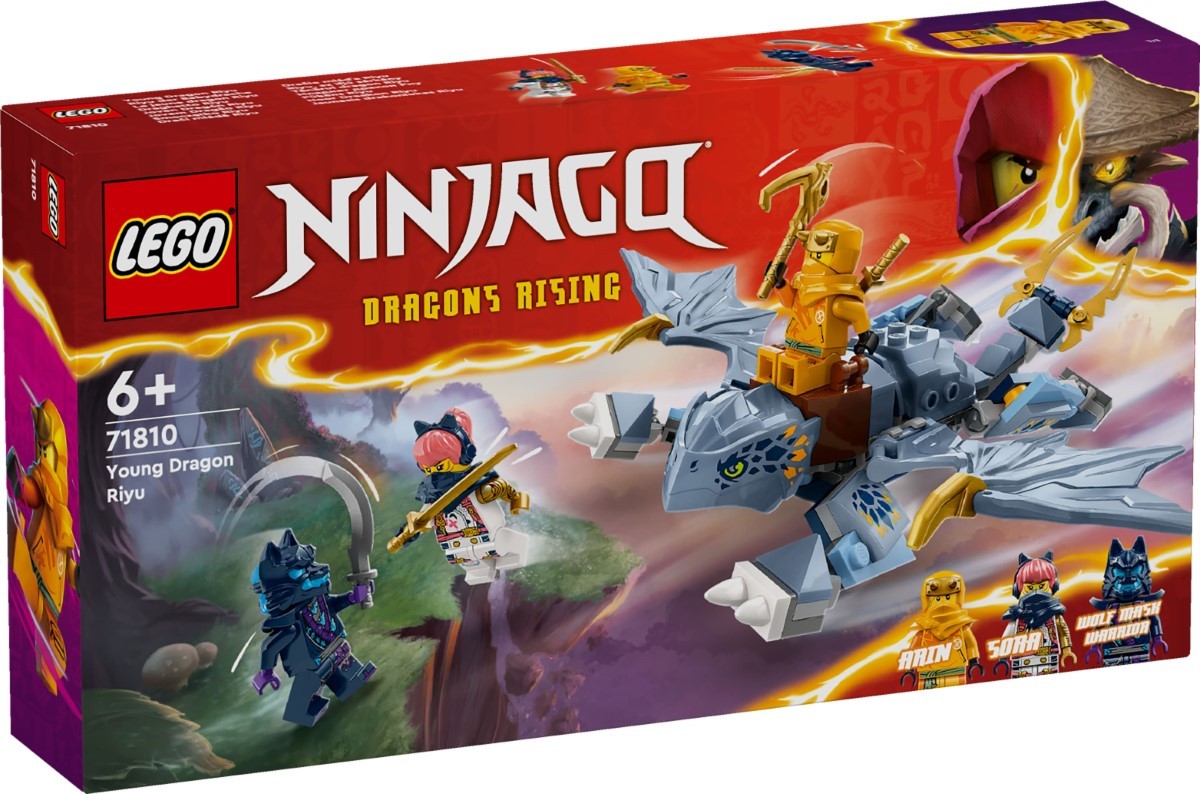 LEGO 71810 NINJAGO Young Dragon Riyu Building Toy Set
