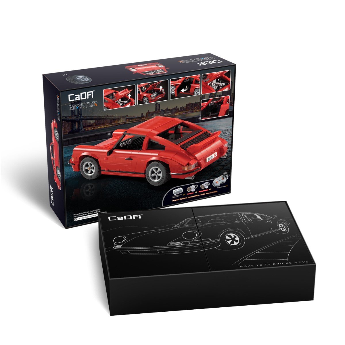 CaDA Master Classic Sports Car 1:12 C61045W Block Toy Set