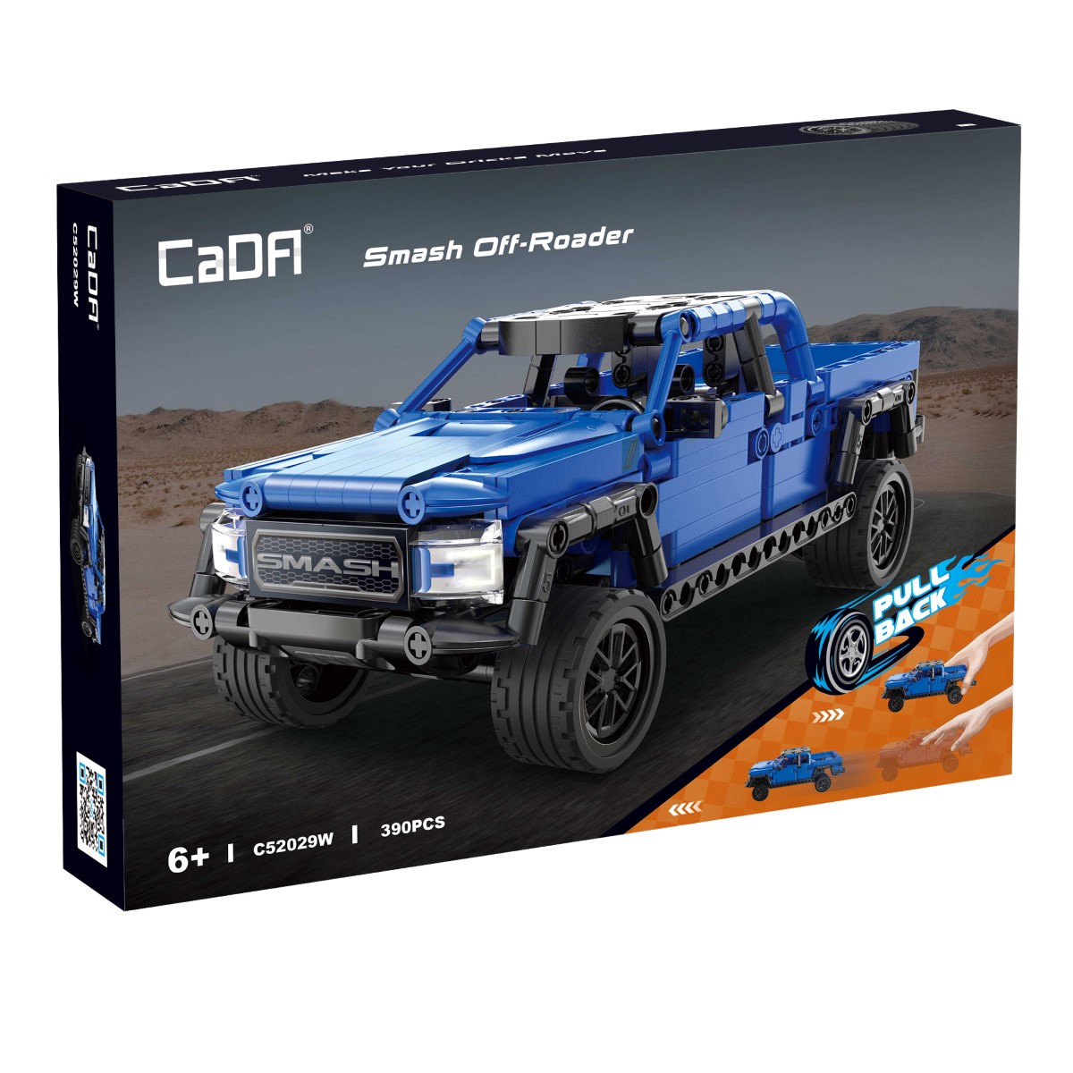 CaDA Smash Off- Roader C52029W Pullback Block Toy Set