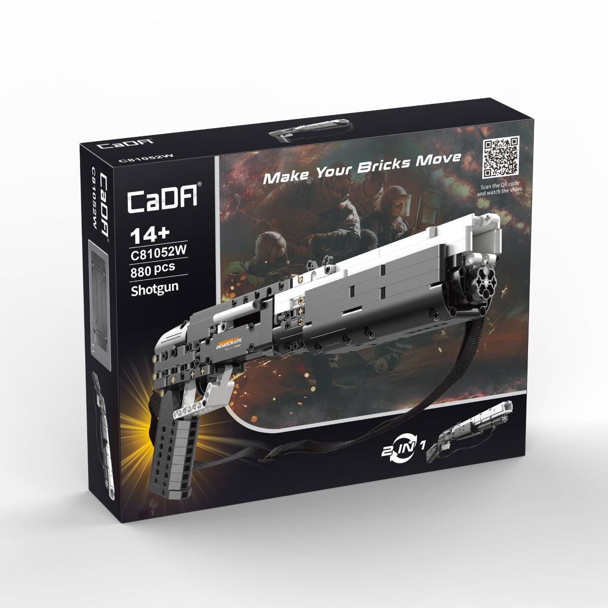 CaDA ToyShotgun C81052W Blaster Block Toy Set