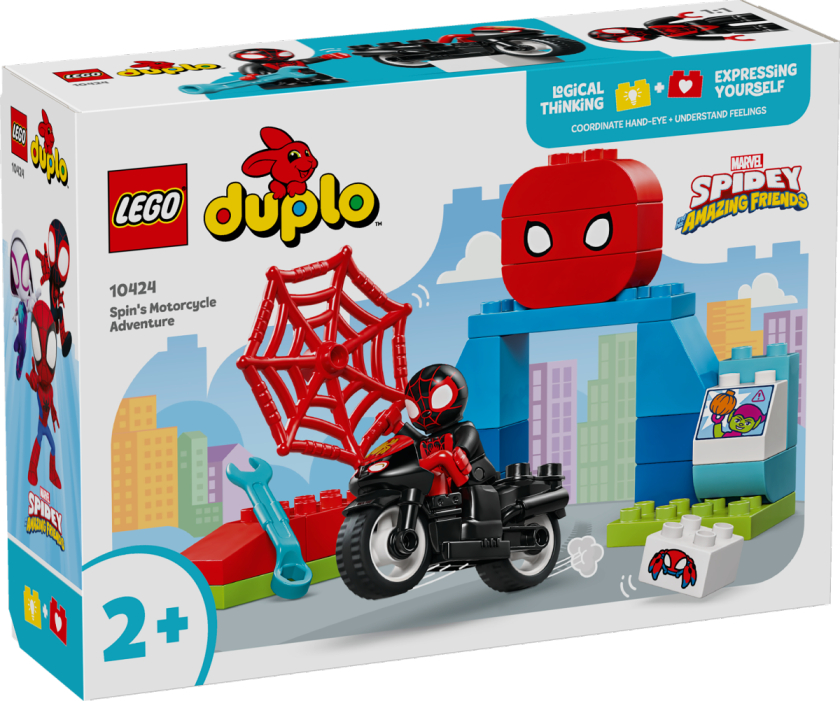 LEGO 10424 Duplo Spin's Motorcycle Adventure Building Toy Set