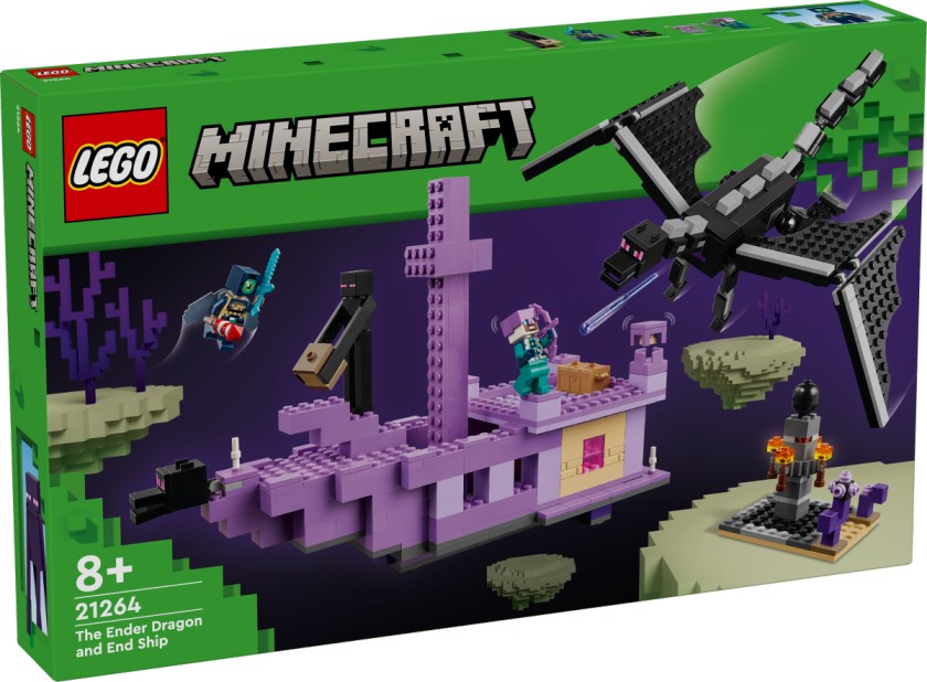 LEGO 21264 Minecraft The Ender Dragon and End Ship Building Toy Set
