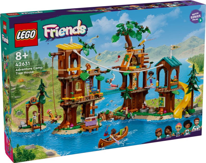 LEGO 42631 Friends Adventure Camp Tree House Building Toy Set