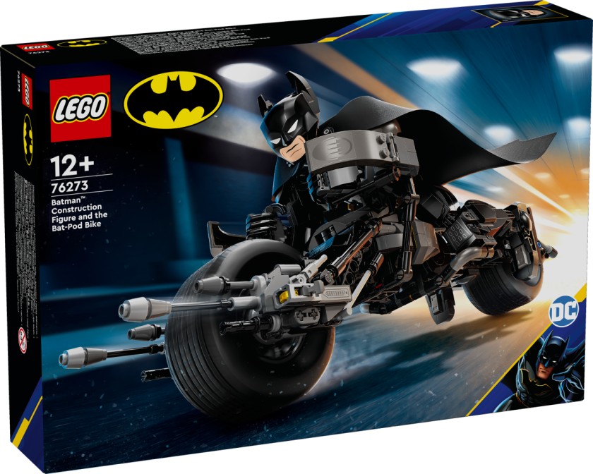 LEGO 76273 DC Super Heroes Batman Construction Figure and the Bat-Pod ...