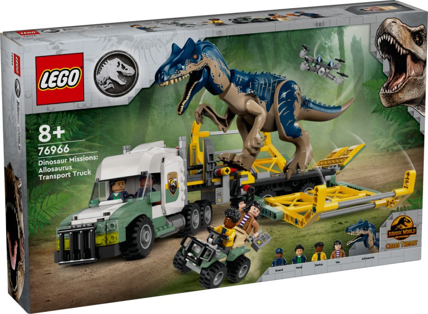 LEGO 76966 Jurassic World Dinosaur Missions: Allosaurus Transport Truck ...