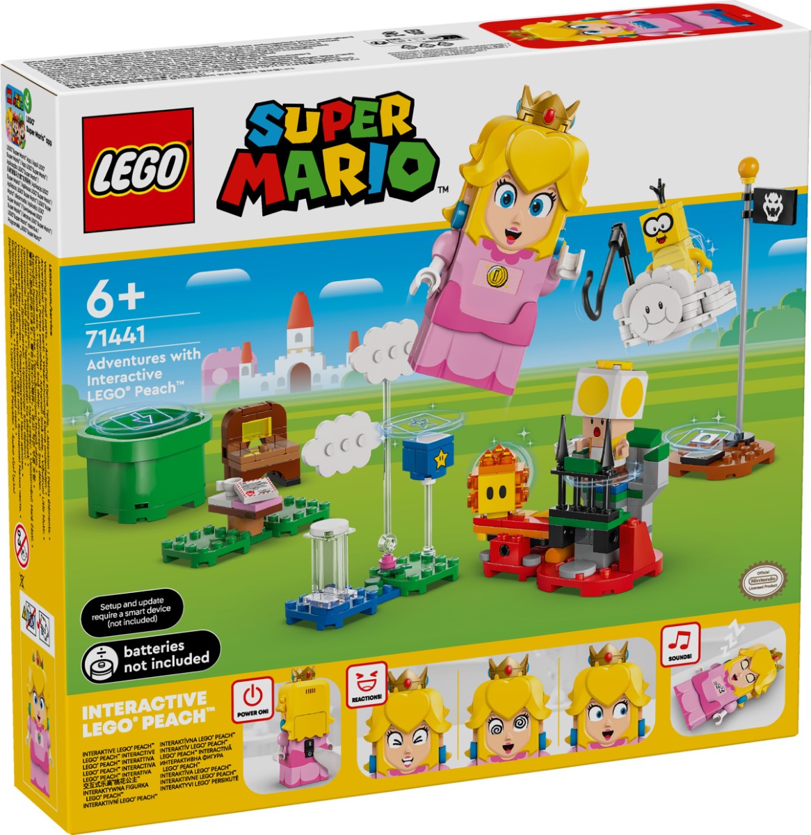 LEGO 71441 Super Mario Adventures with Interactive LEGO Peach Building ...