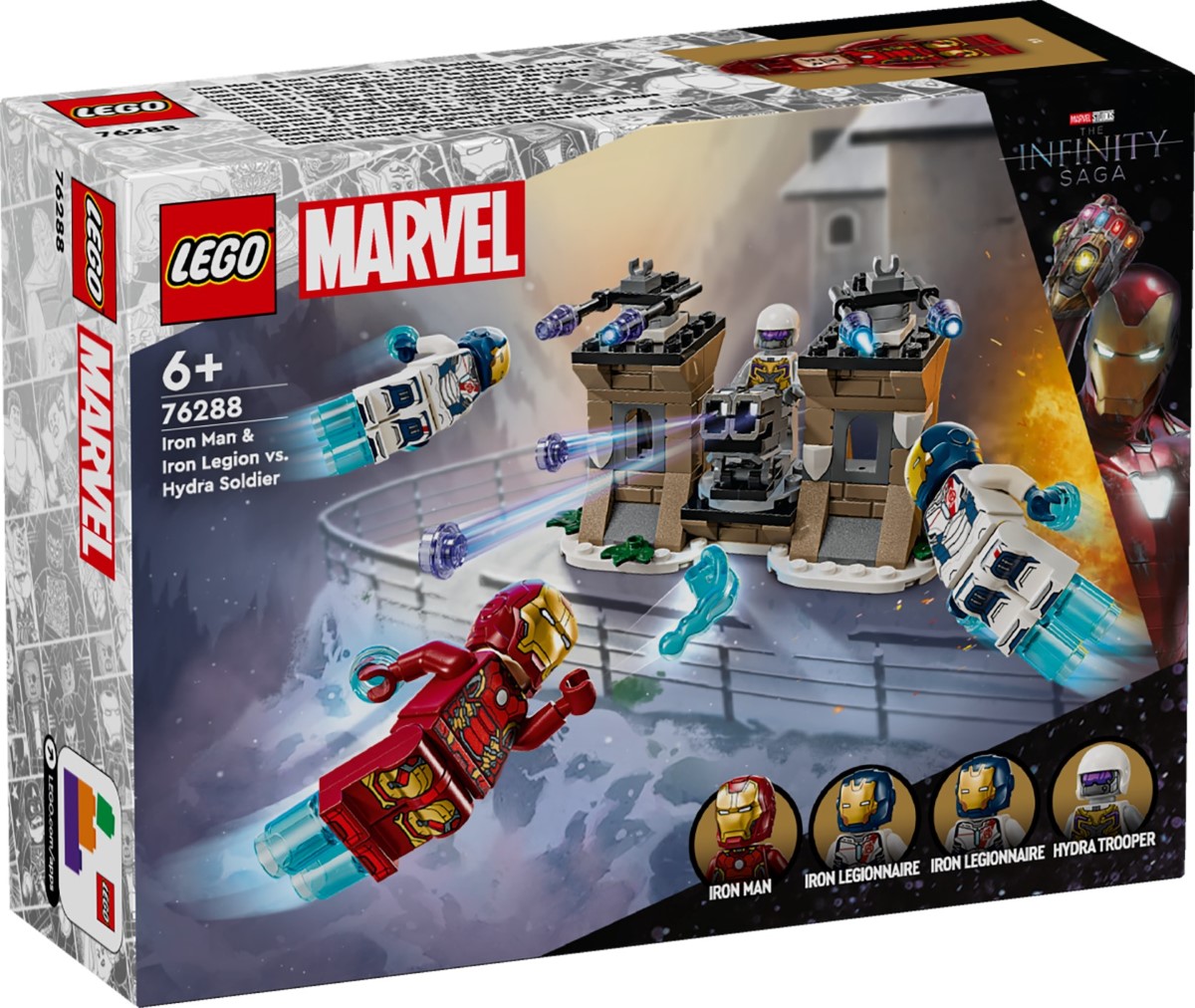 LEGO 76288 Marvel Iron Man & Iron Legion vs. Hydra Soldier Building Toy Set