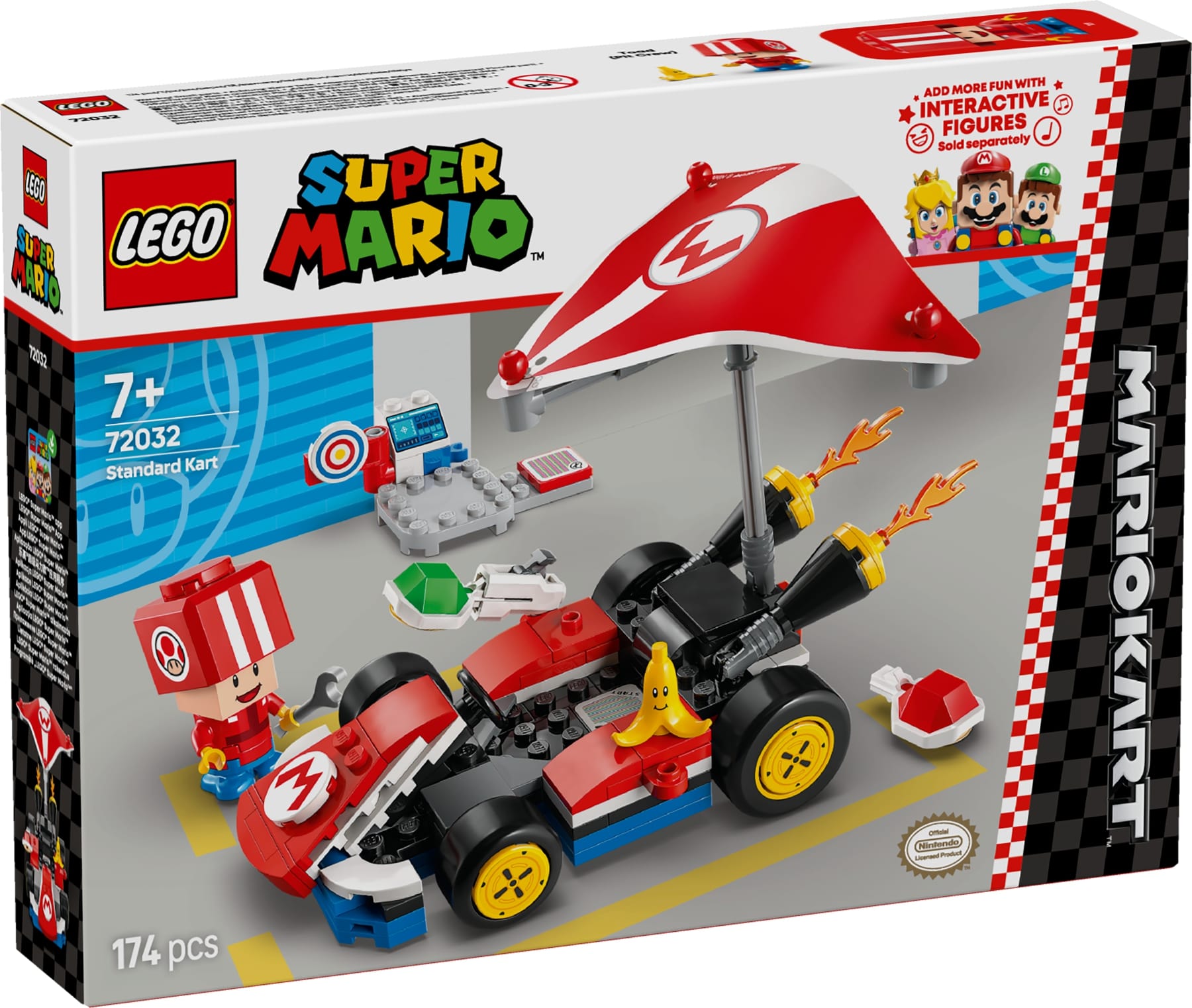 LEGO 72032 Super Mario Kart – Standard Kart Building Toy Set (174 Pieces)