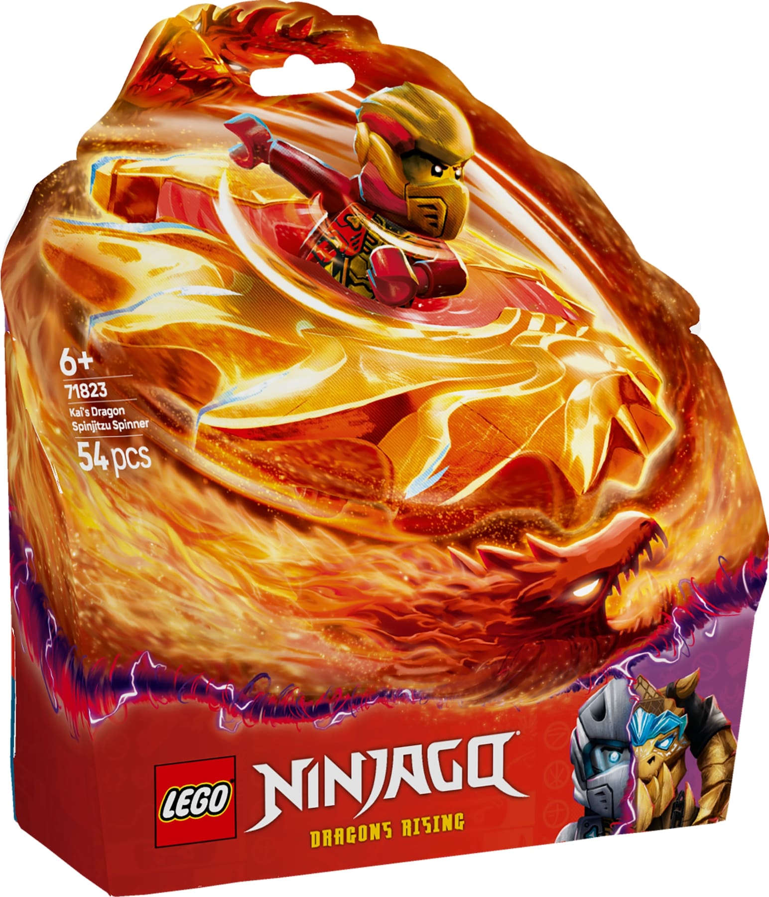 LEGO 71823 Ninjago Kai's Dragon Spinjitzu Spinner Building Toy Set (54 ...