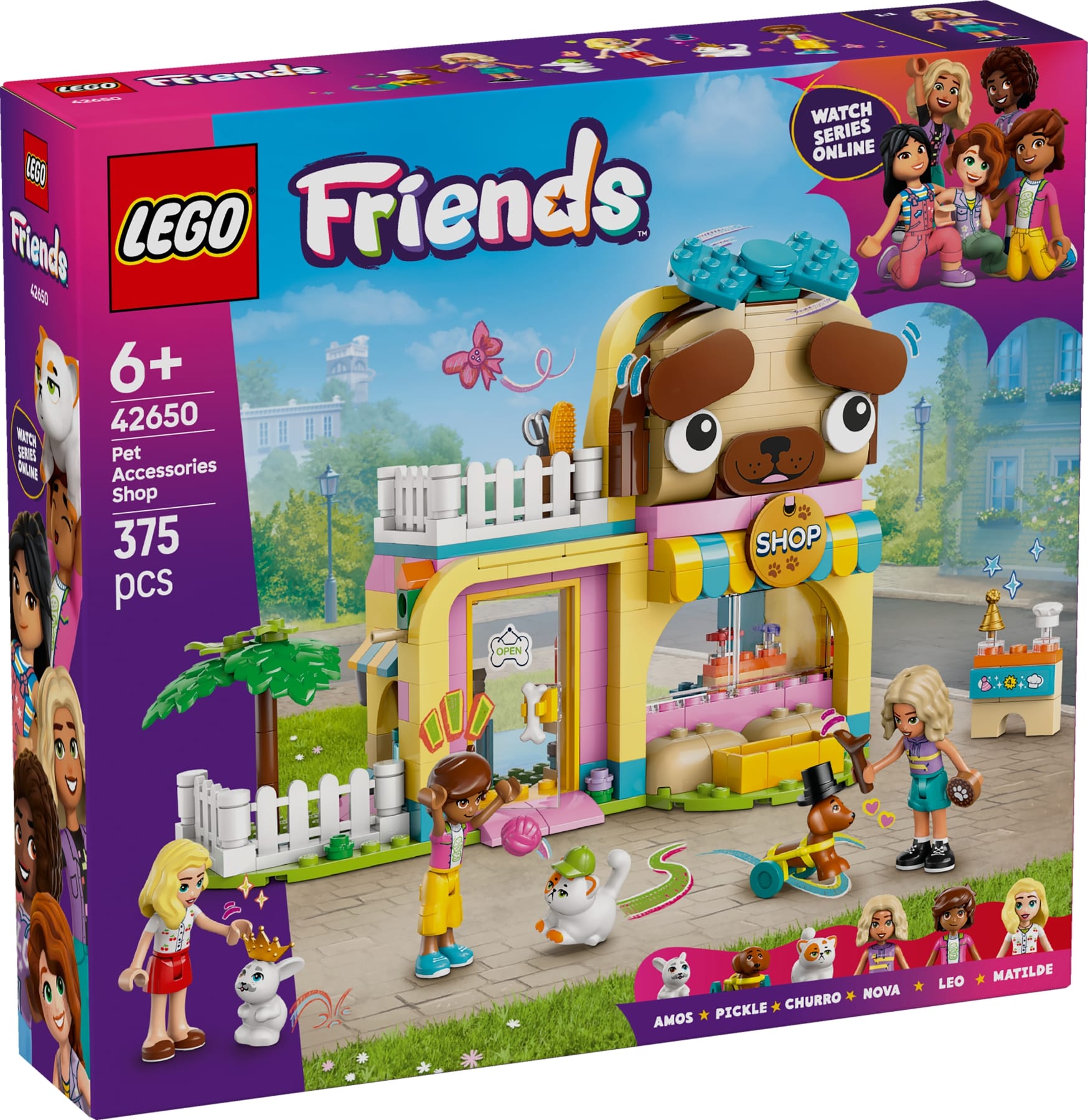 LEGO 42650 LEGO Friends Pet Accessories Shop Building Toy Set (375 Pieces)