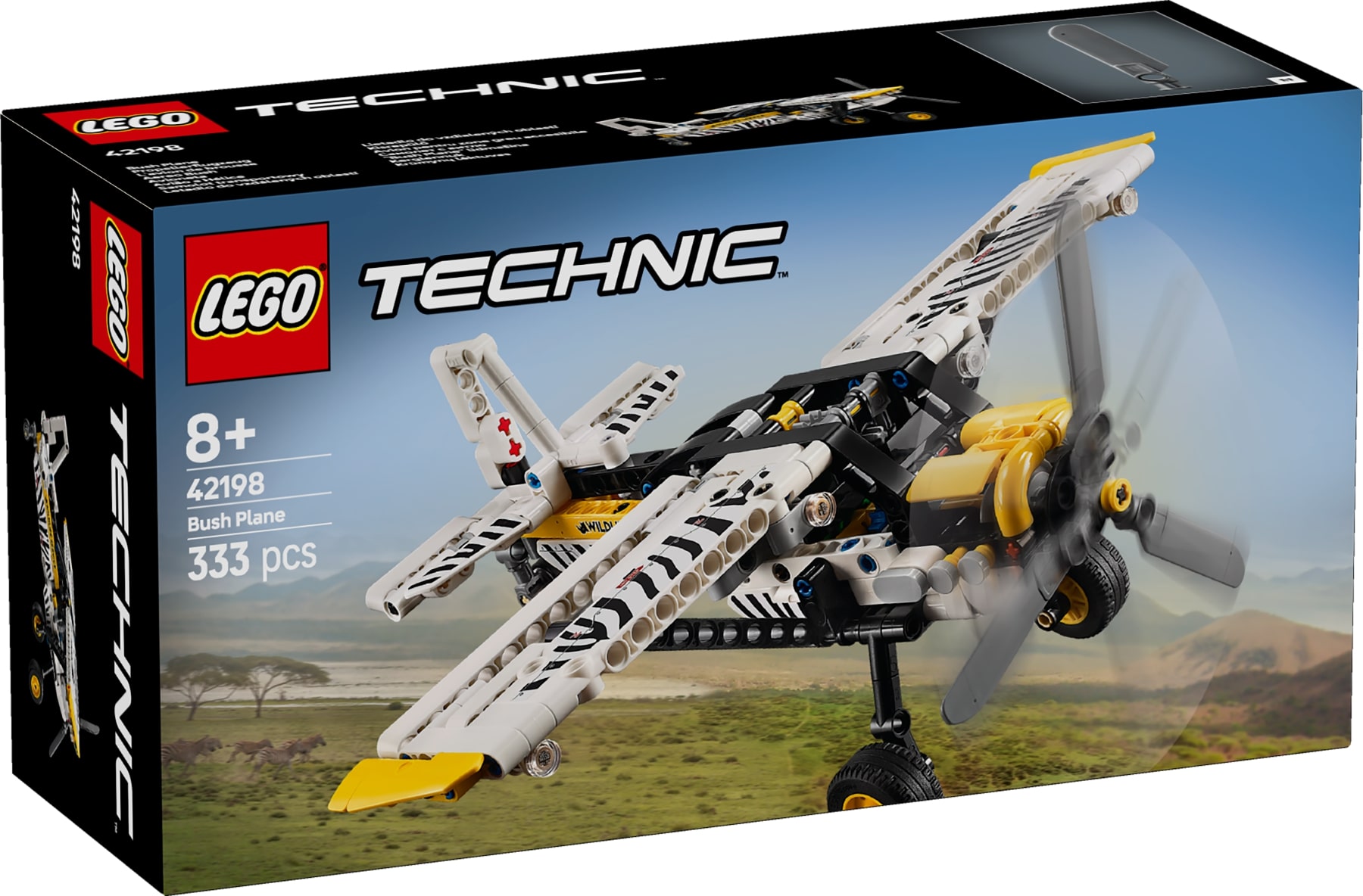 LEGO 42198 Technic Bush Plane Building Toy Set (333 Pieces)