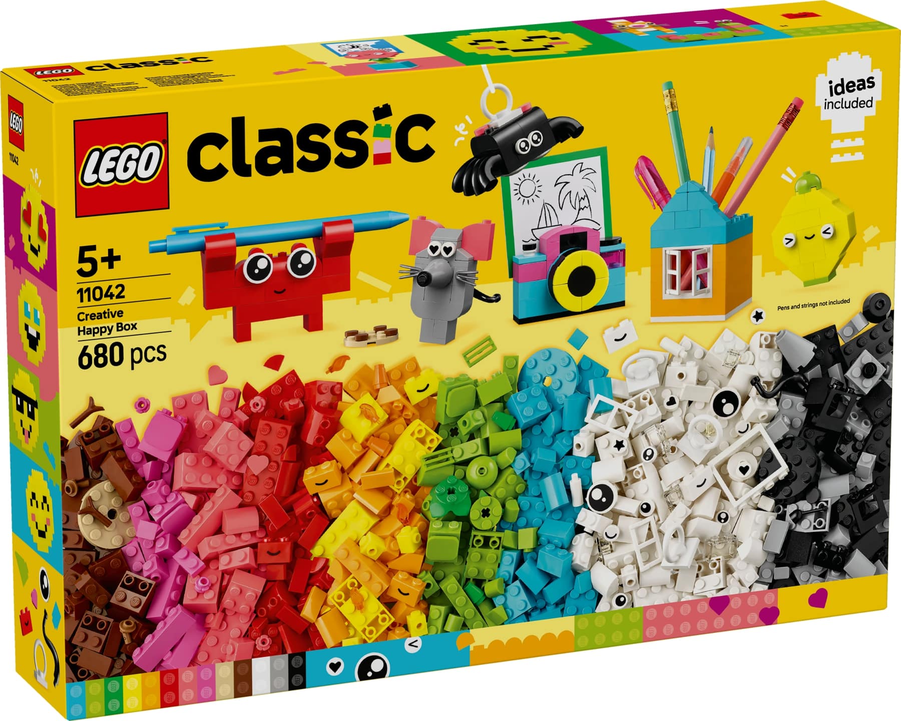 LEGO 11042 LEGO Classic Creative Happy Box Building Toy Set (68 Pieces)