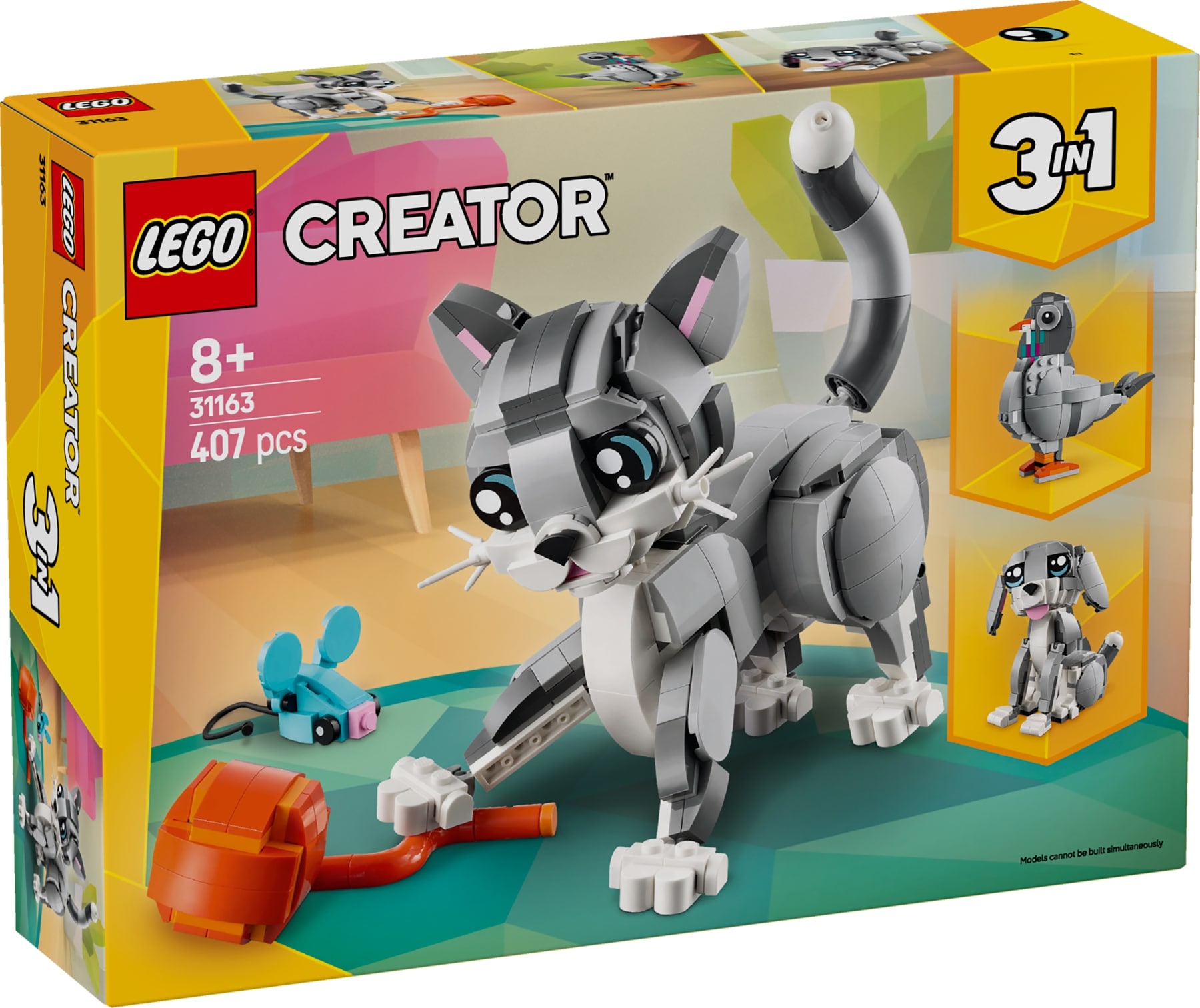 LEGO 31163 LEGO Creator Playful Cat Building Toy Set (407 Pieces)