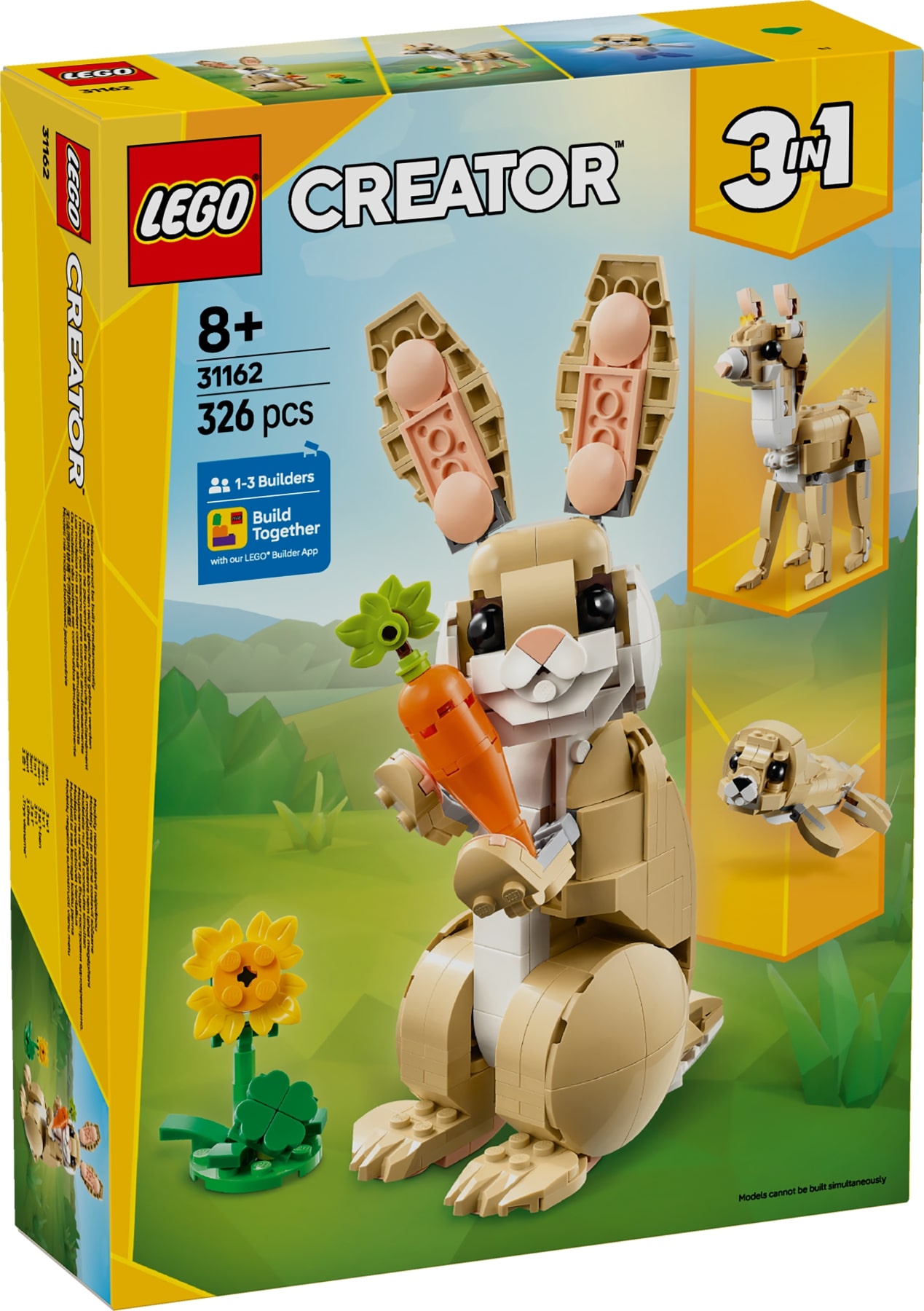 LEGO 31162 LEGO Creator Cute Bunny Building Toy Set (326 Pieces)