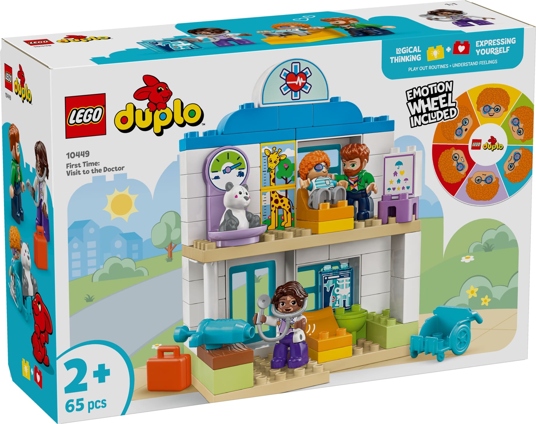 LEGO 10449 DUPLO First Time: Visit with the Doctor Building Toy Set (65 ...