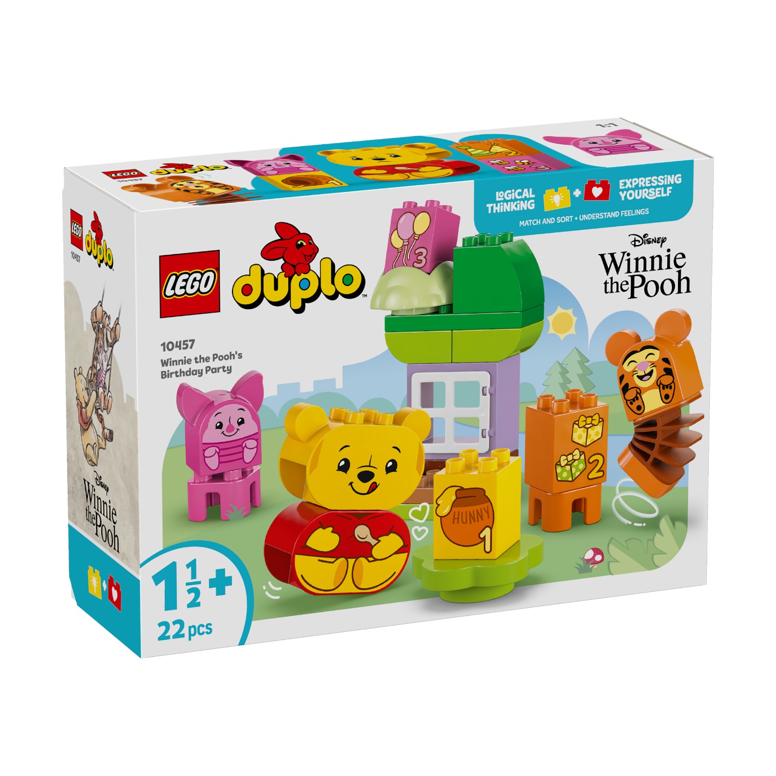 LEGO 10457 DUPLO Disney Winnie the Pooh’s Birthday Party Building Toy ...