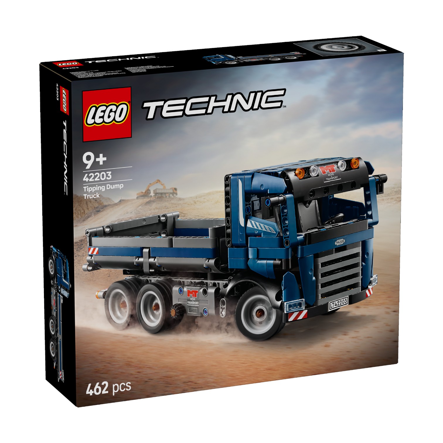 LEGO 42203 Technic Tipping Dump Truck Building Toy Set (462 Pieces)
