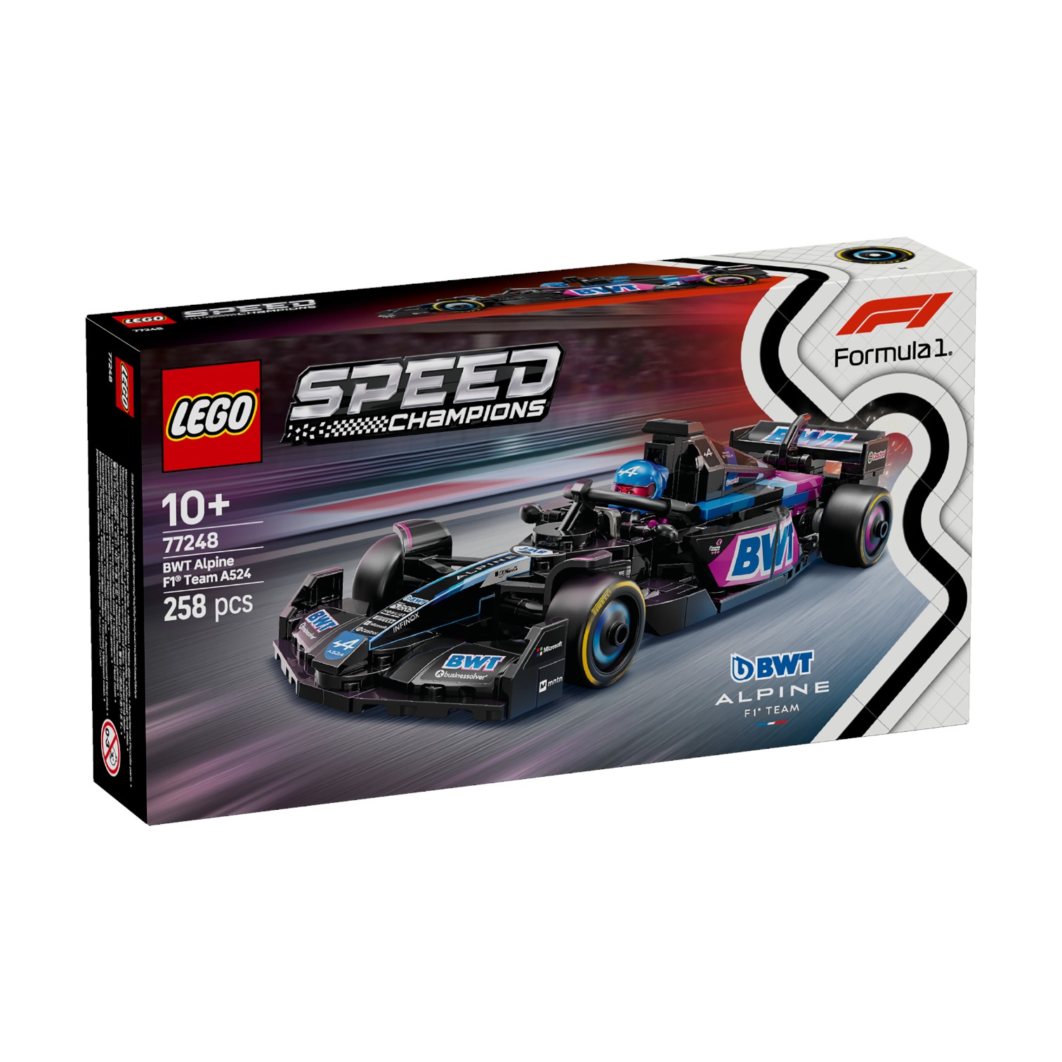 LEGO 77248 Speed Champions BWT Alpine F1 Team A524 Race Car Building ...
