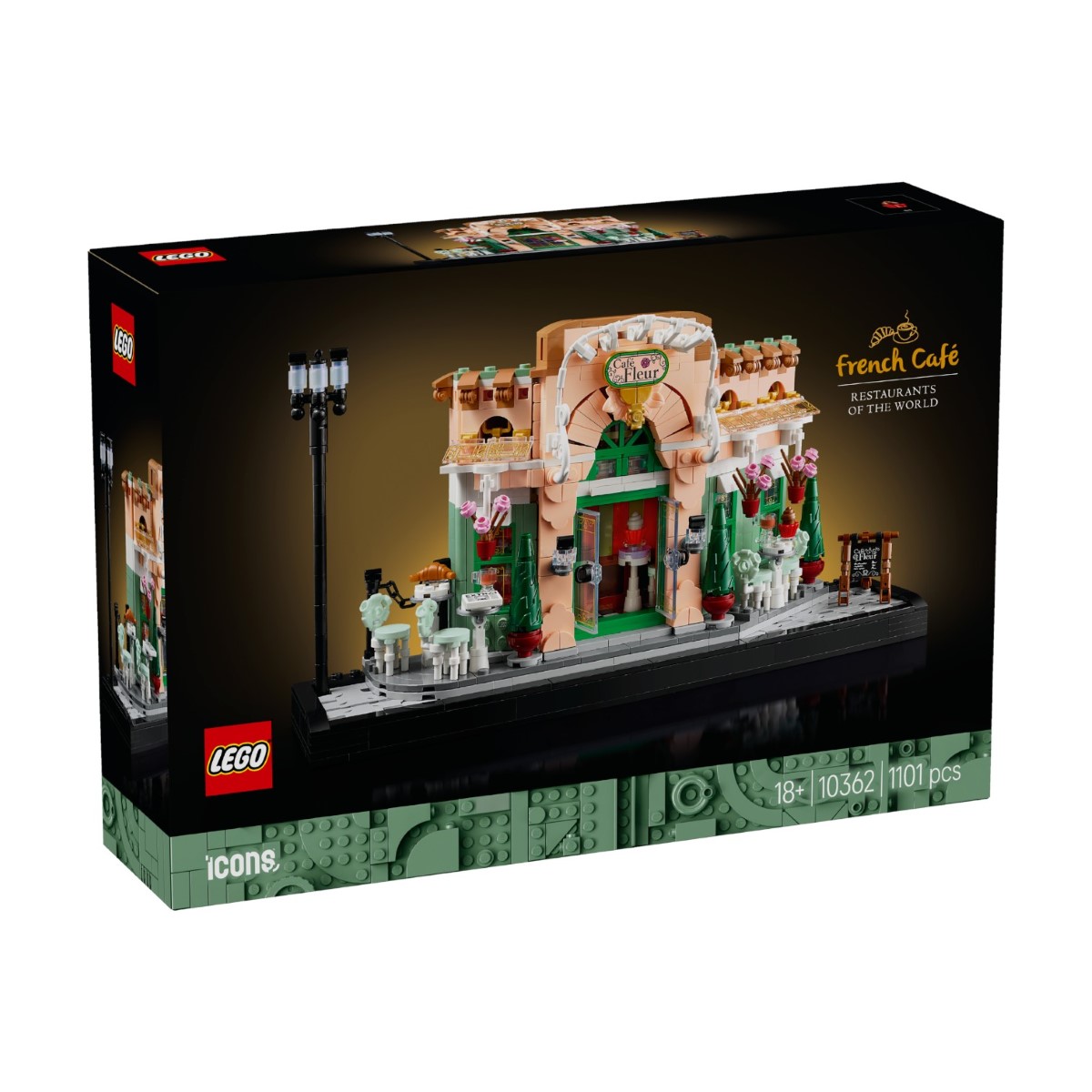 LEGO 10362 Icons French Café Building Kit (1101 Pieces)
