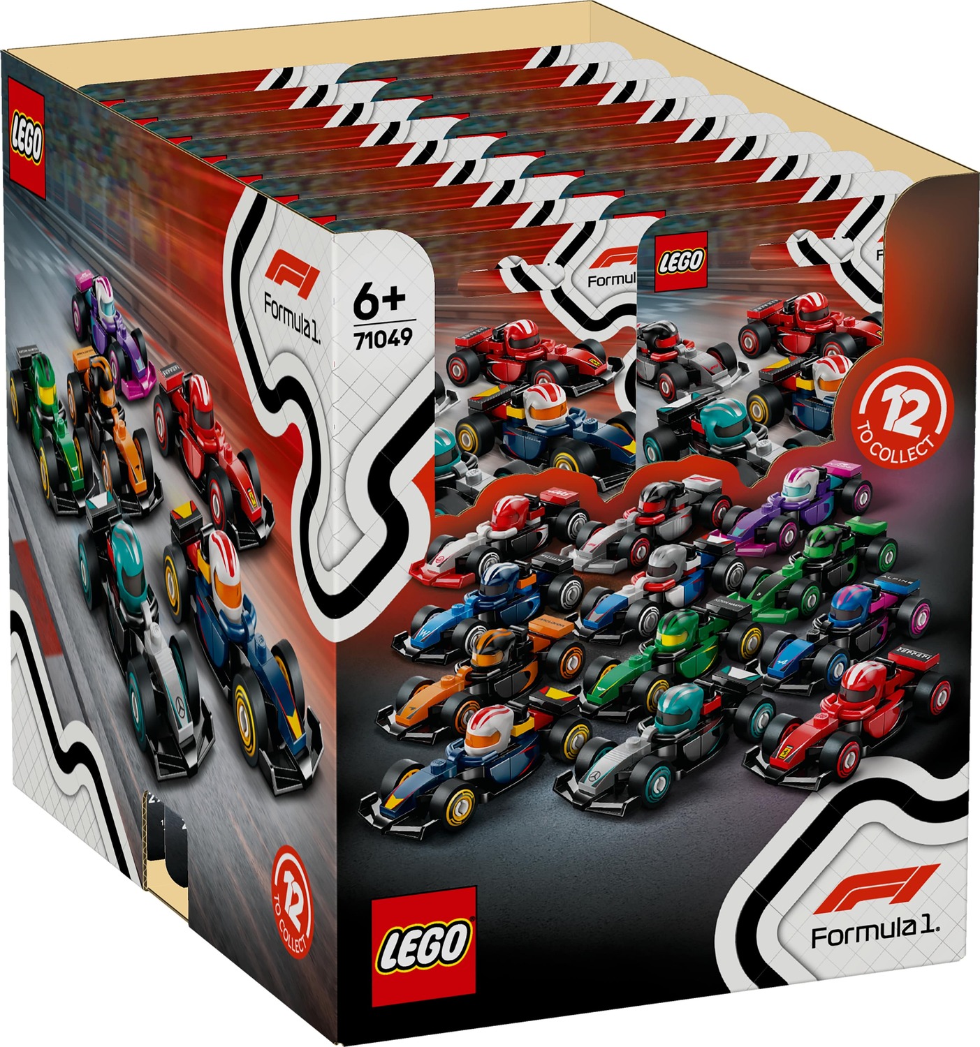 LEGO 71049 Minifigures F1 Collectible Race Cars Toy Figure (Box of 36)