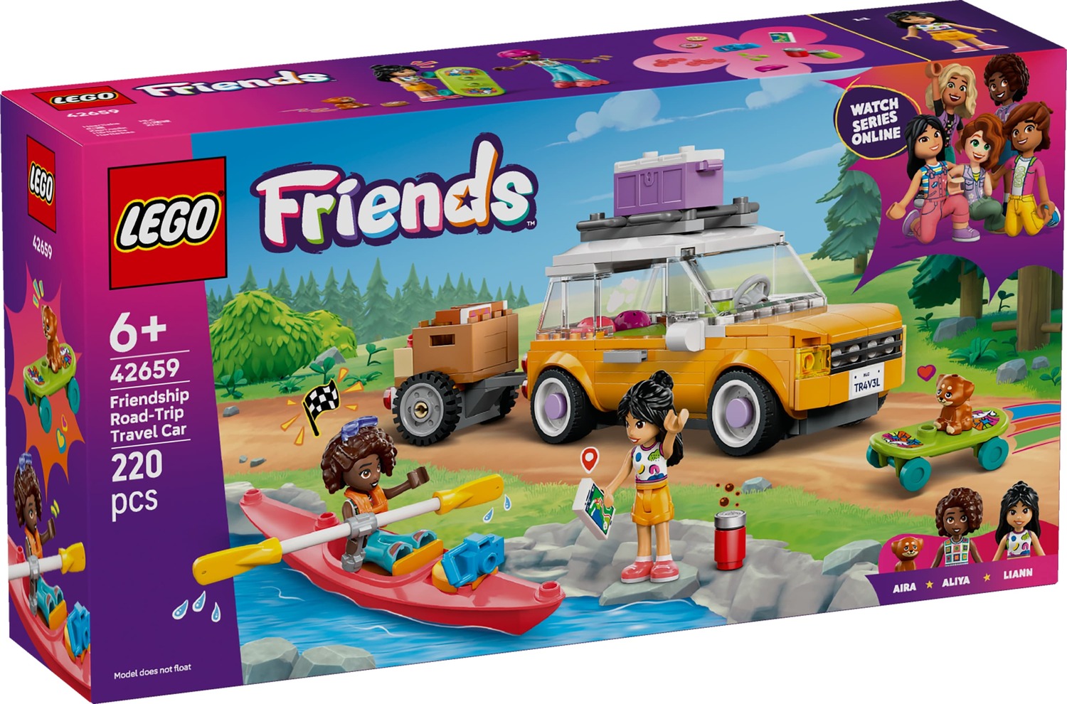 LEGO 42659 Friends Friendship Road-Trip Travel Car Building Toy Set