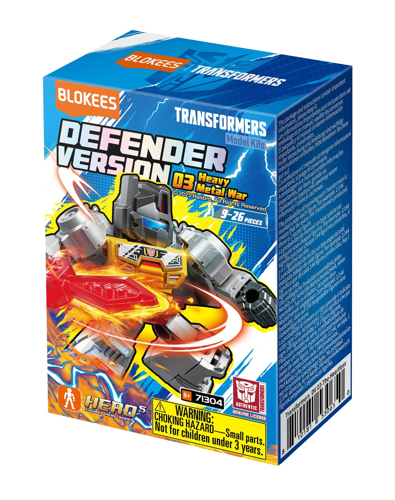 Blokees 71304 Transformers Galaxy Version Defender 03 - Heavy Metal War ...