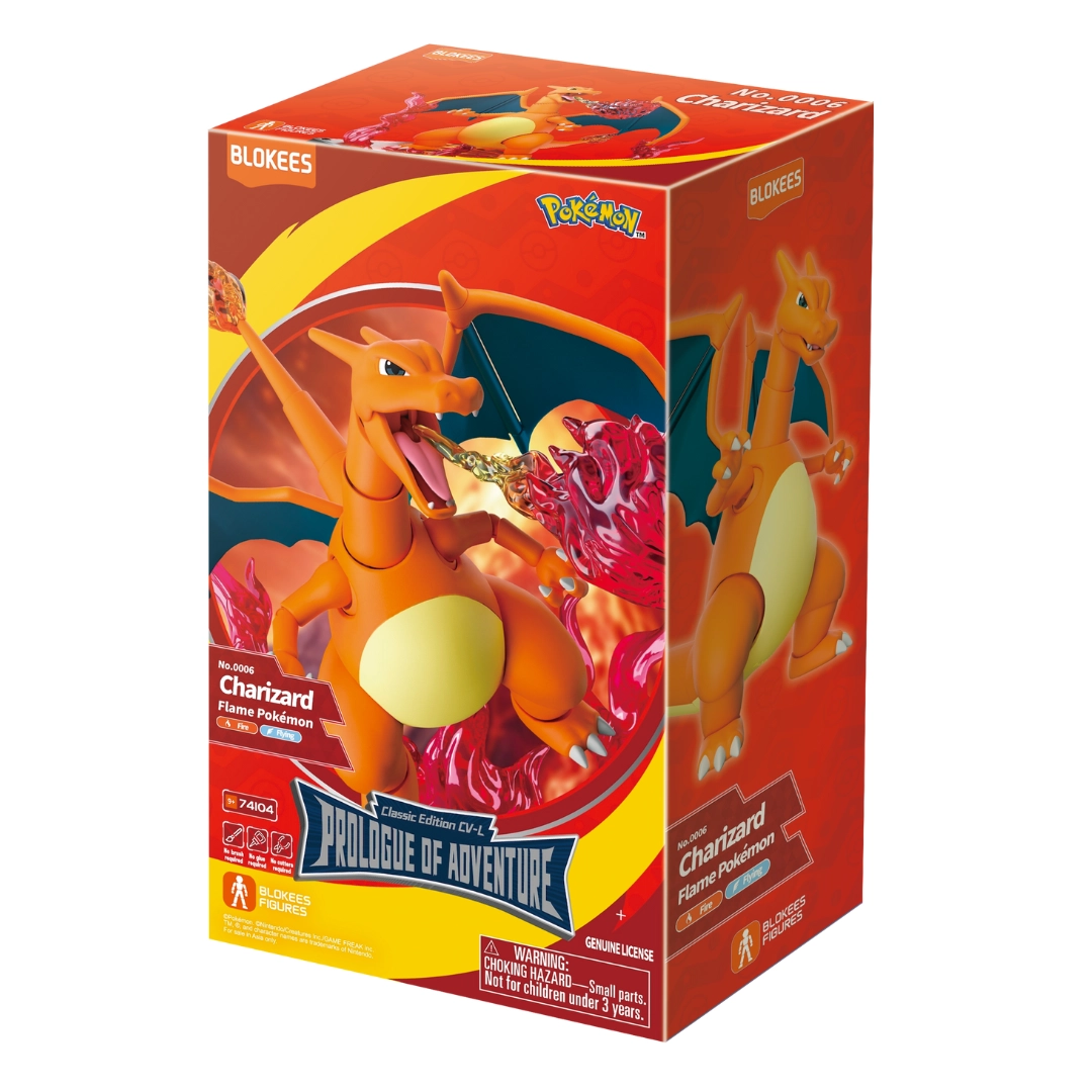 Blokees Figures 74104 Pokemon Classic Edition L - Charizard Figure ...