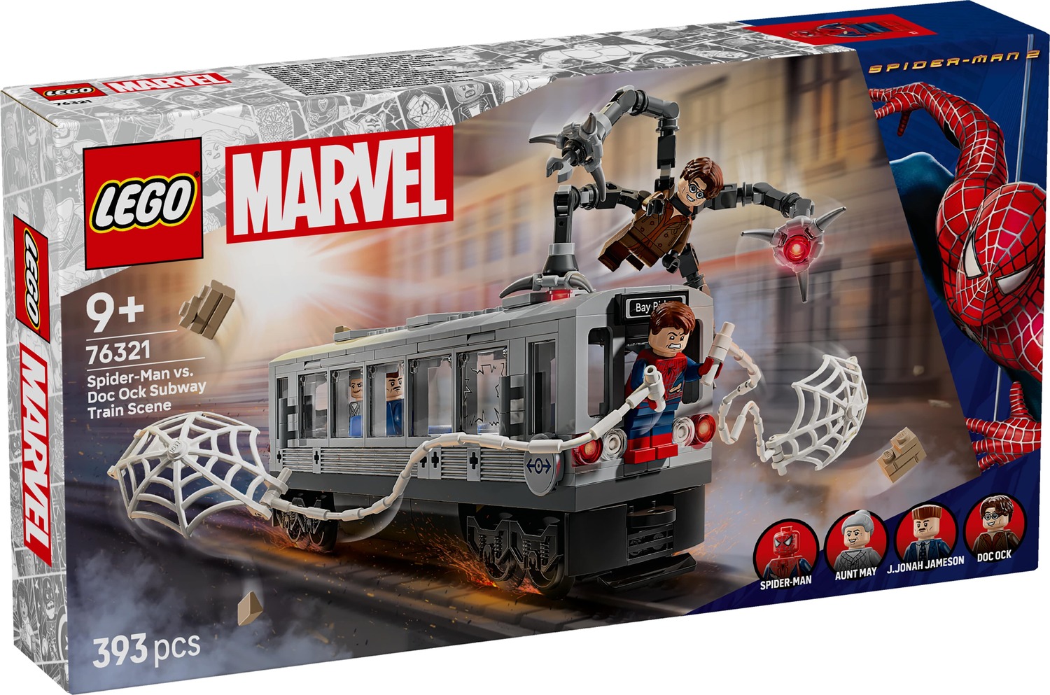 LEGO 76321 Marvel Super Heroes Spider-Man vs. Doc Ock Subway Train ...