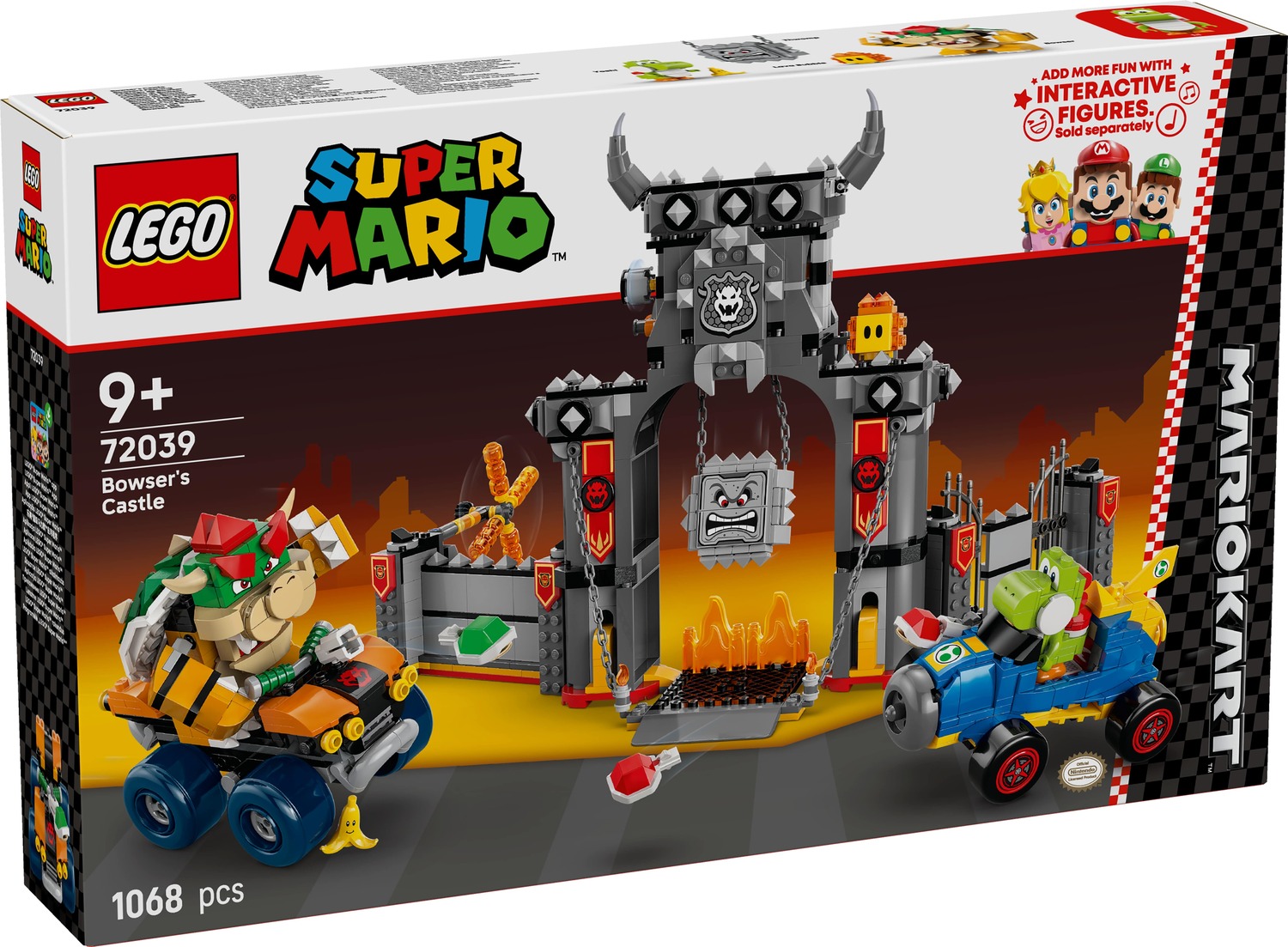 LEGO 72039 Super Mario Mario Kart – Bowser's Castle Building Toy Set