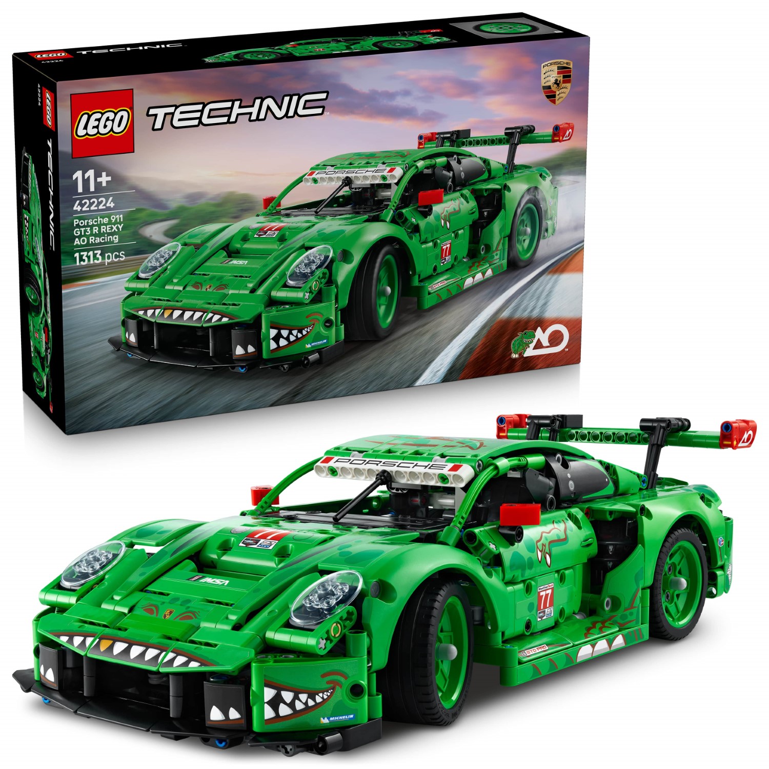 LEGO 42224 Technic™ Porsche 911 GT3 R REXY AO Racing Car Model Car ...