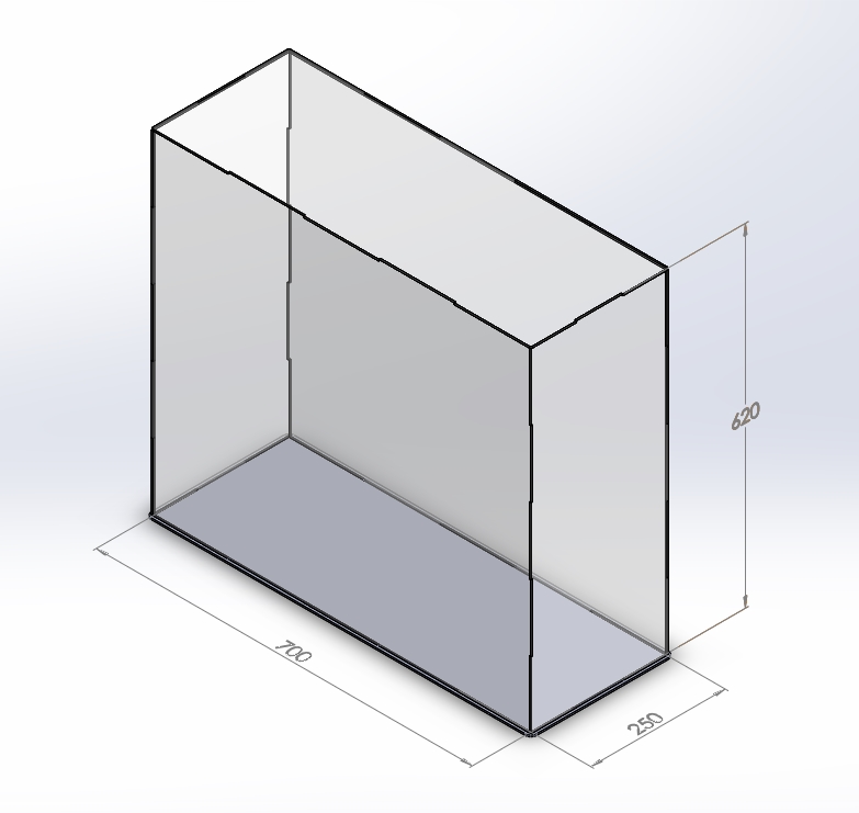 Acrylic Case with Black Base for 70810 LEGO Movie MetalBeard Sea Cow