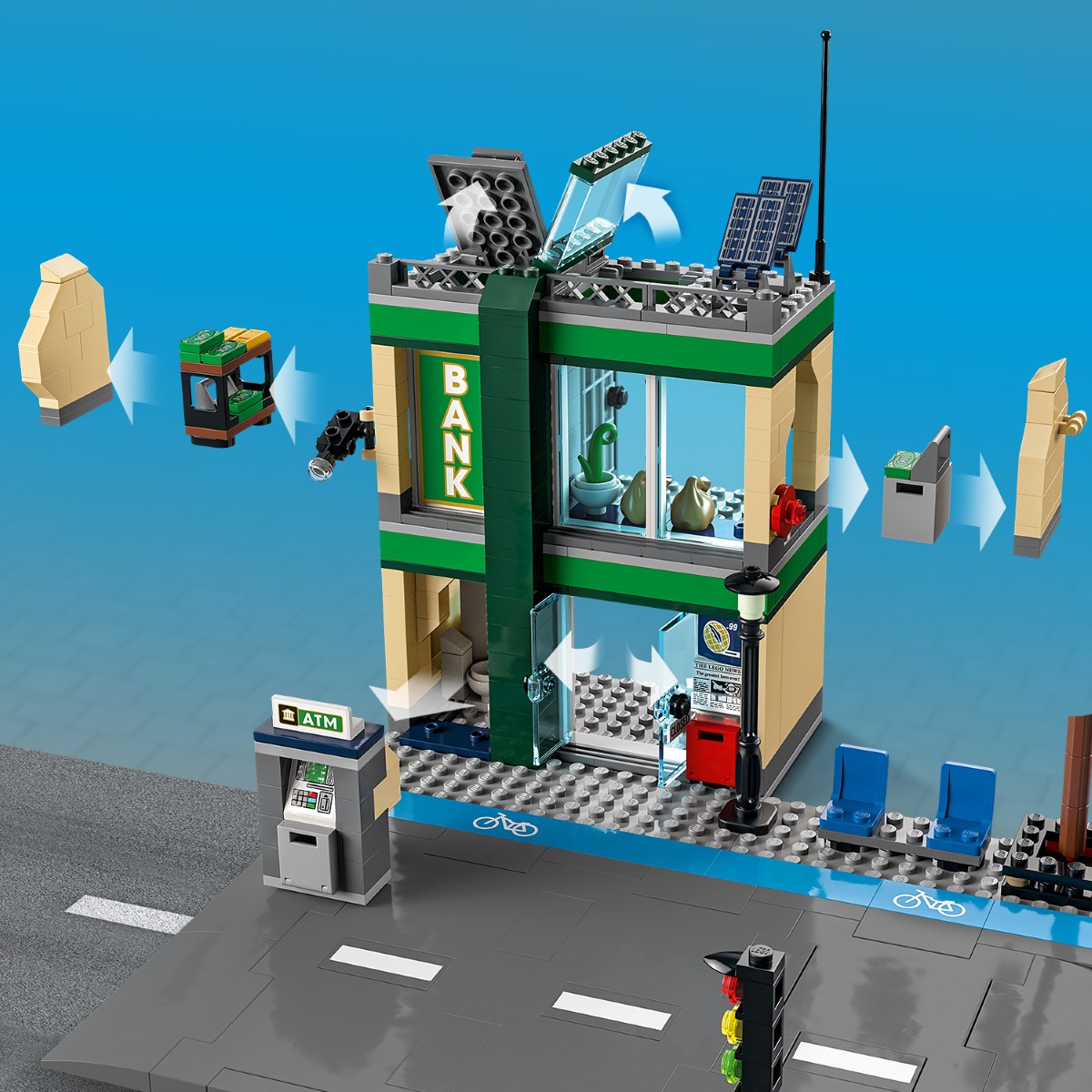 60317 LEGO City Police Chase at the Bank (915 Pieces)