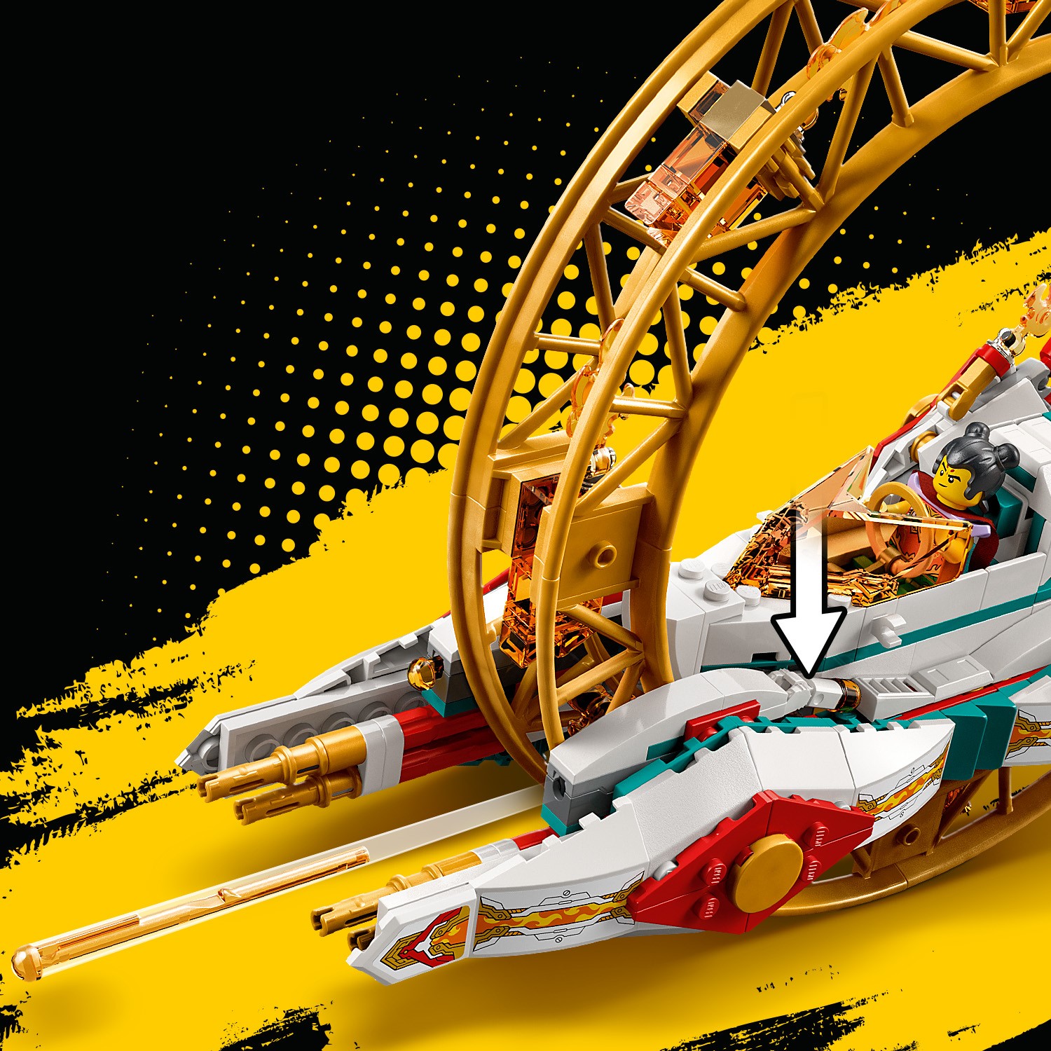 80034 LEGO Monkie Kid Nezhas Fire Ring (929 Pieces)