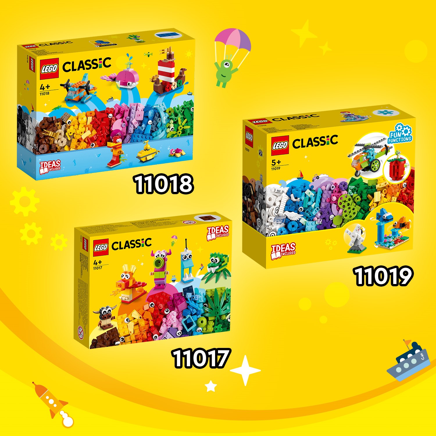 11018 LEGO Classic Creative Ocean Fun (333 Pieces)