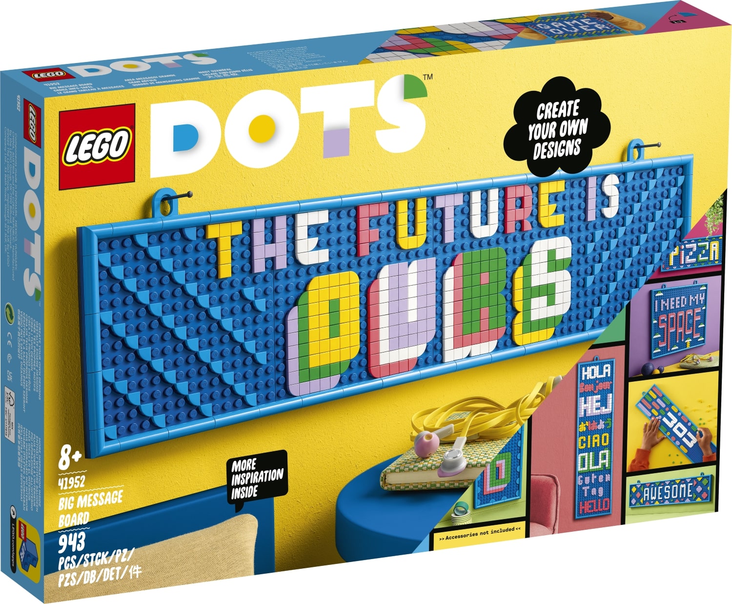 41952 LEGO Dots Big Message Board (943 Pieces)