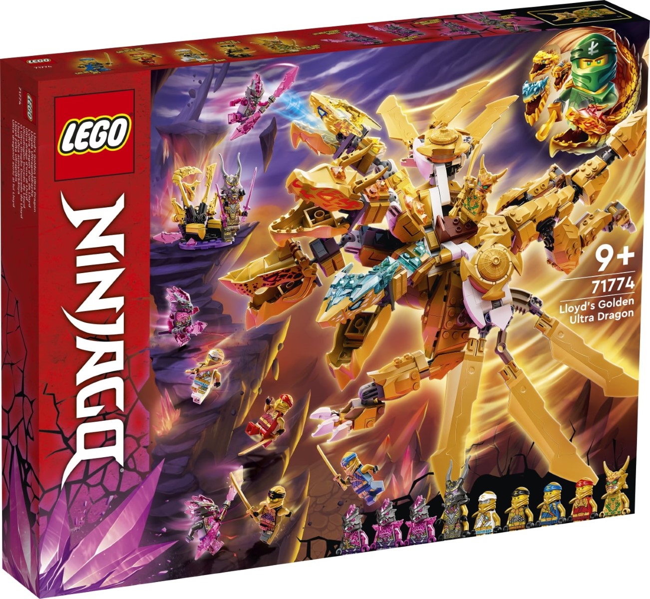 Lego Ninjago Lloyd S Golden Ultra Dragon Pieces