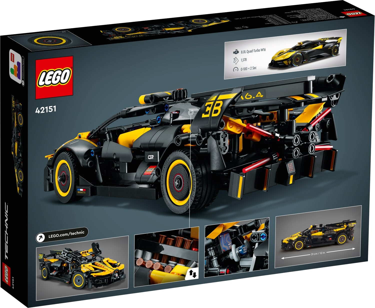 LEGO 42151 Technic Bugatti Bolide Building Toy Set